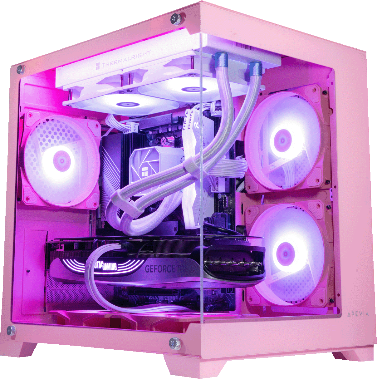 Prism Prebuilt Intel Gaming PC - Customize Your Specs - PINK – Green ...