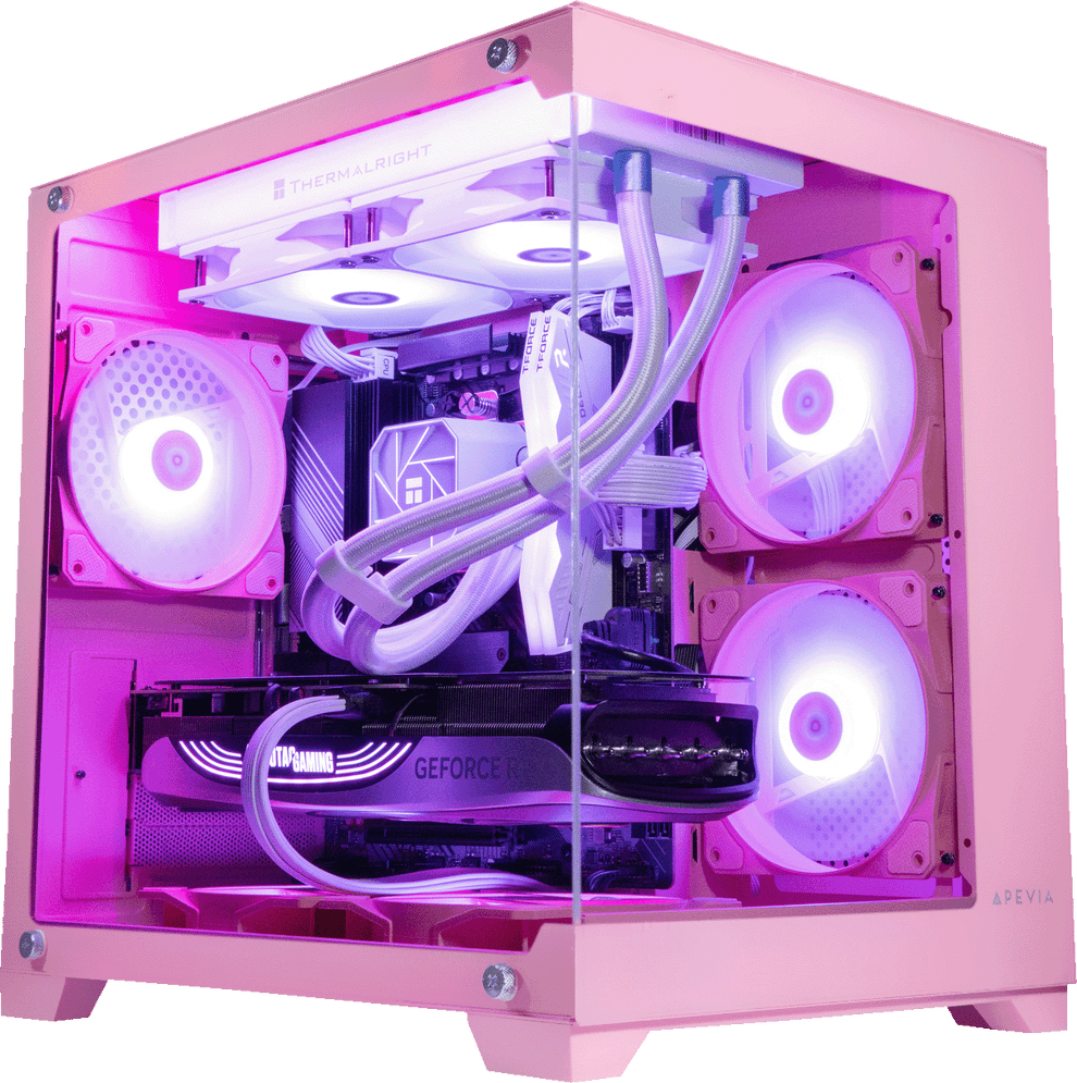 Prism Prebuilt Intel Gaming PC - Customize Your Specs - PINK – Green ...