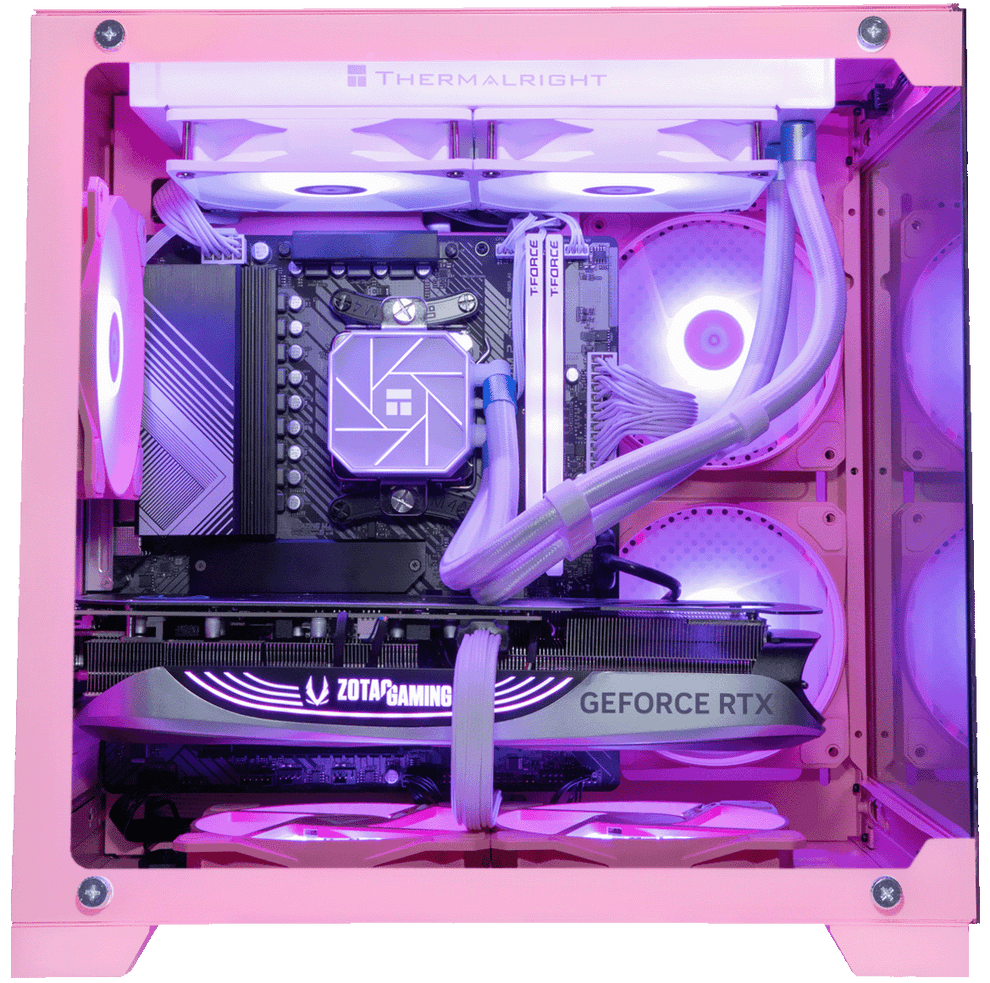 Intel i9 + RTX 4070 TI Prism Pink Gaming PC - Customize Now – Green ...