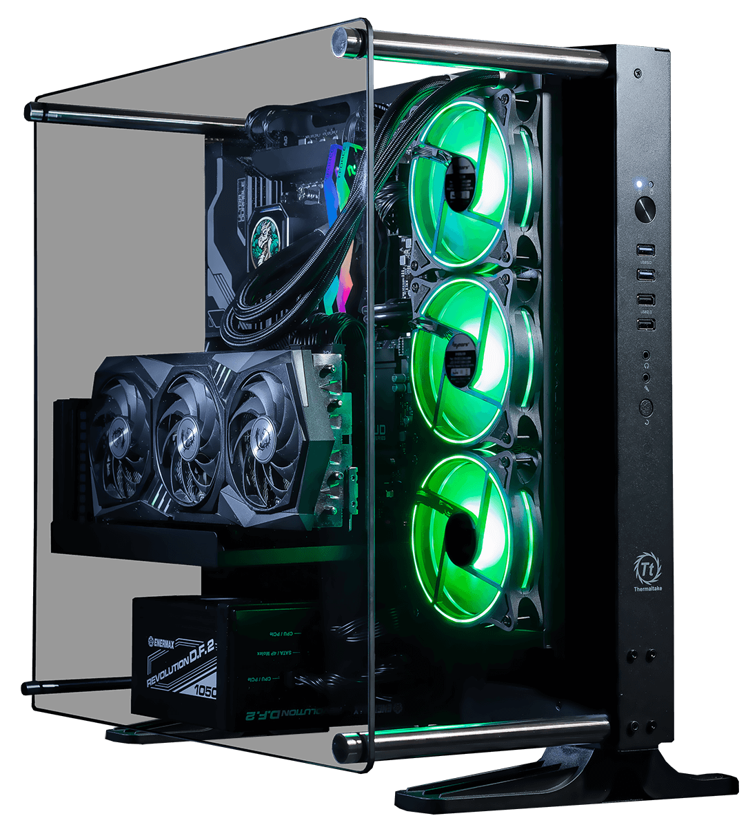 Core P3 Pro - BUILD YOUR OWN - Intel - Black – Green Beast Gaming
