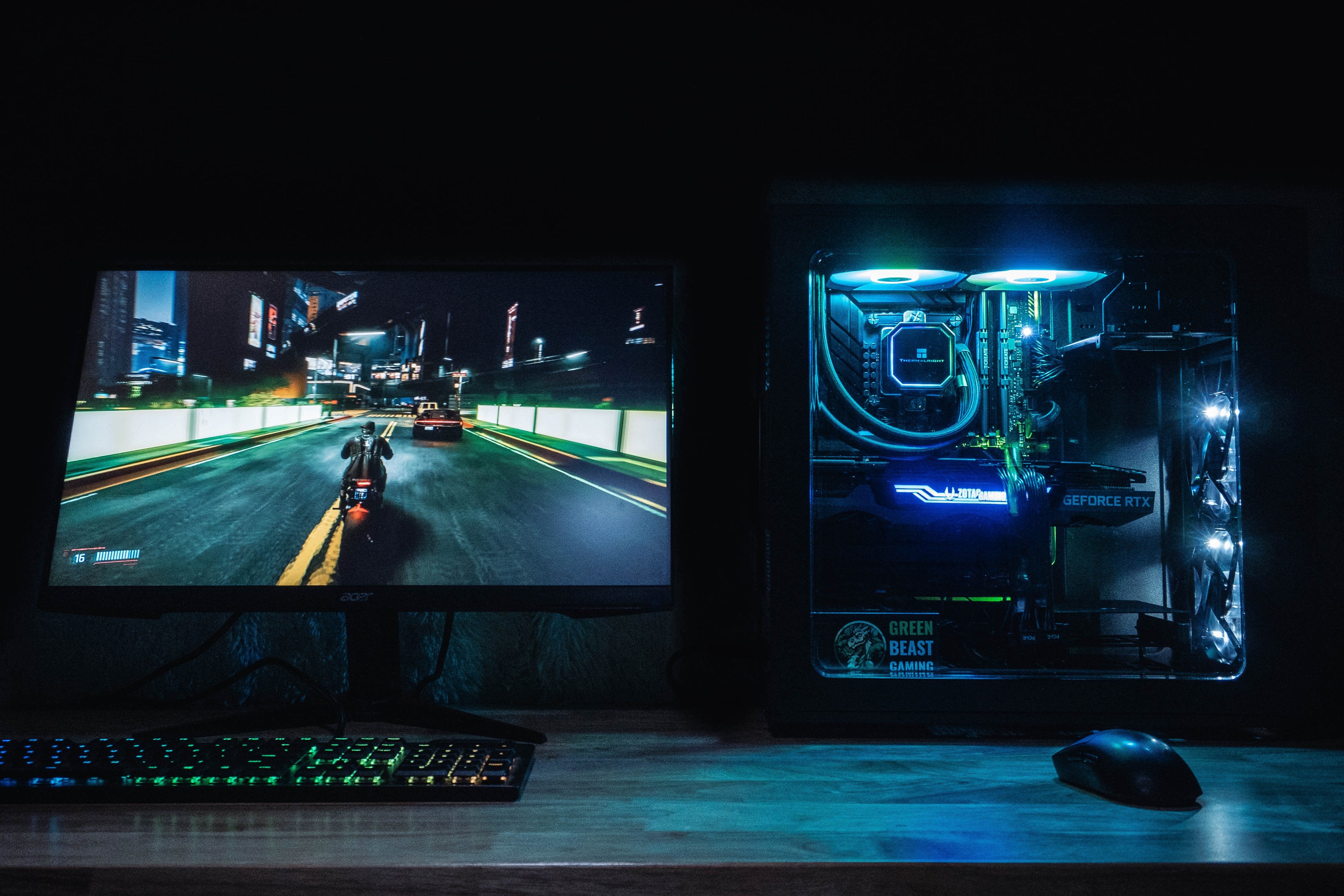 Prebuilt Intel Gaming PC - Customize Your Specs - Focus G Blue – Green ...