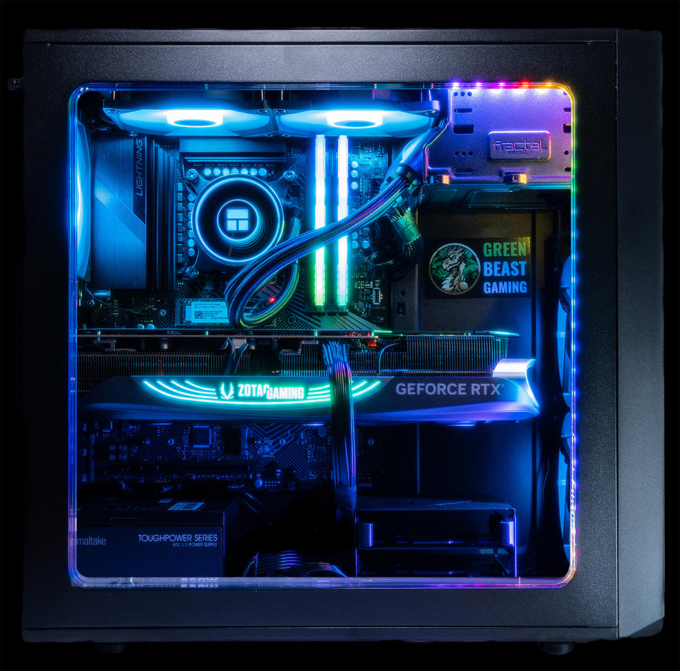 Focus G - BUILD YOUR OWN - Intel - Black Gaming PC – Green Beast Gaming