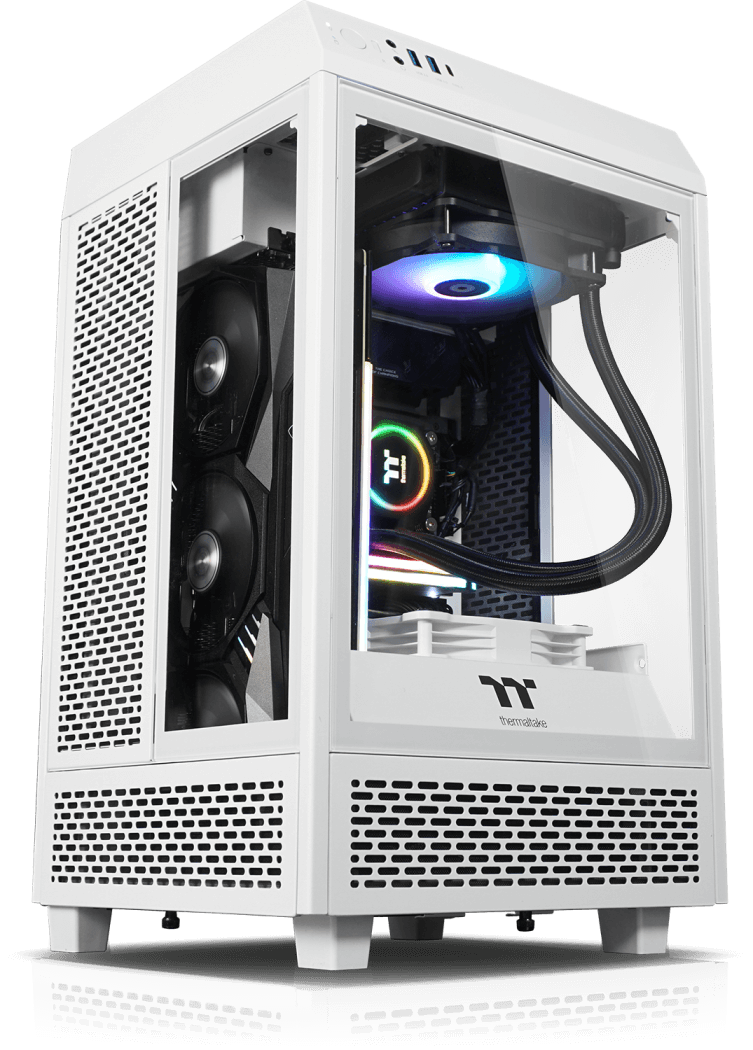 T100 Mini Tower - BUILD YOUR OWN - Intel - White – Green Beast Gaming